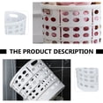 BESTYASH 1Pc White Laundry Basket Foldable Plastic PP Material for ...