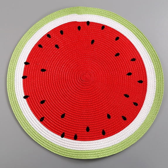 BESTYASH 1Pcs Heat Resistant Table Mats Round Red PP Anti-slip Table ...