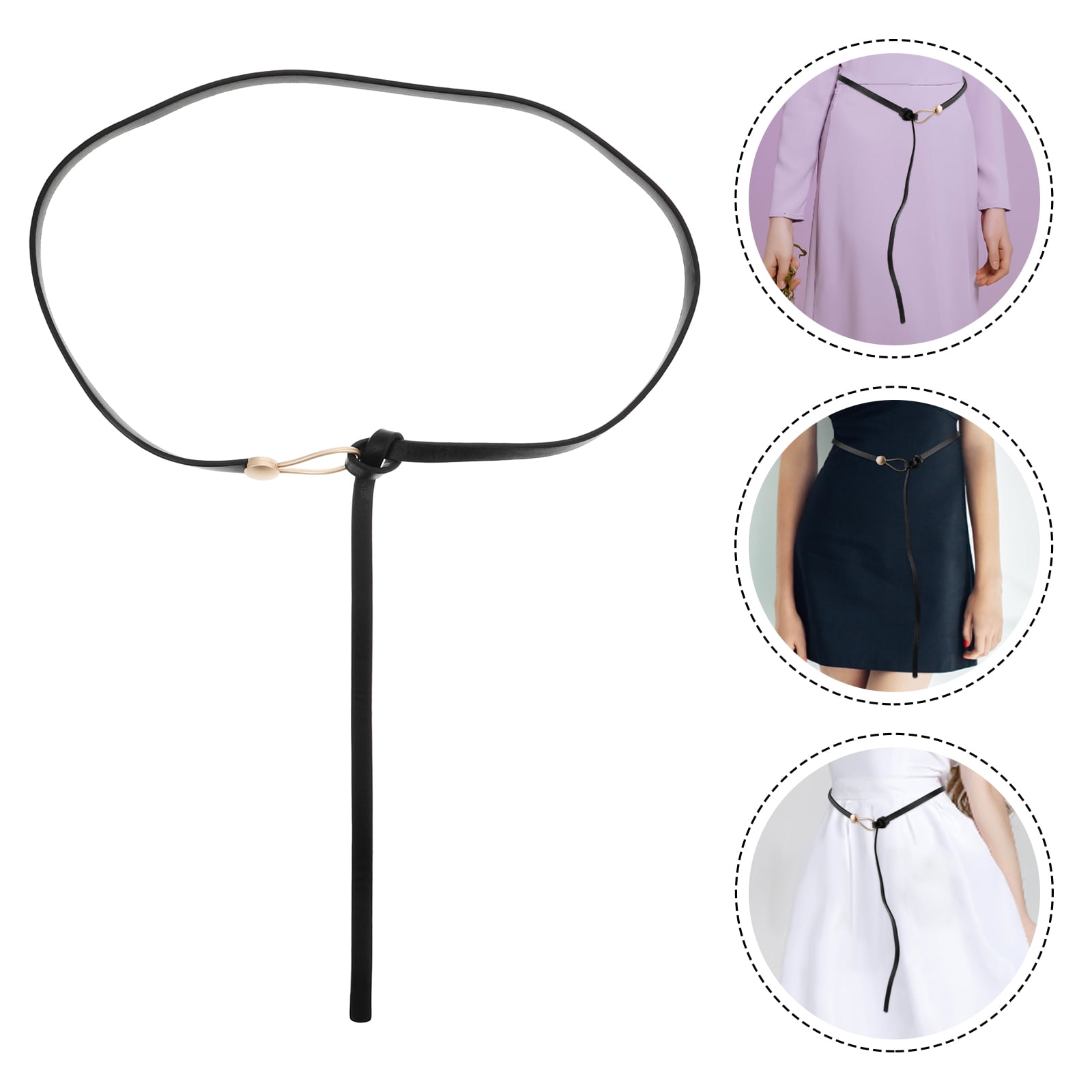 BESTYASH 1Pcs Skirt Belts For Women Thin Knot Design PU Accentuates ...