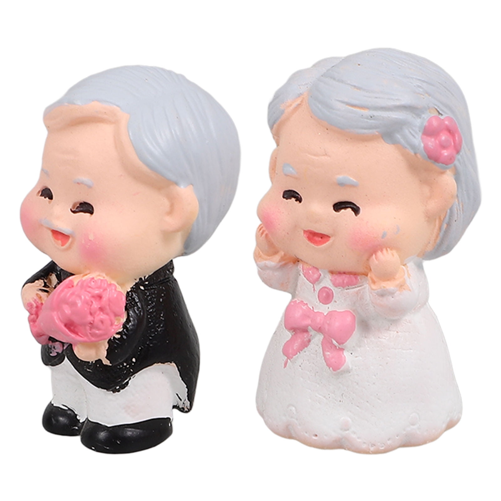 BESTYASH 1Set Assorted Color Wedding Couple Figurines Resin Cake ...