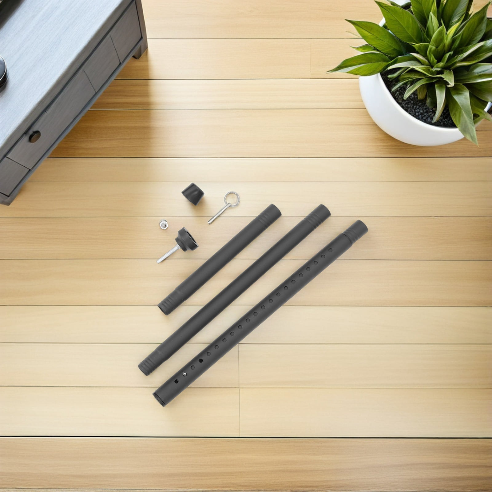 BESTYASH 1Set Balcony and Bedroom Door Security Bar Adjustable Carbon ...