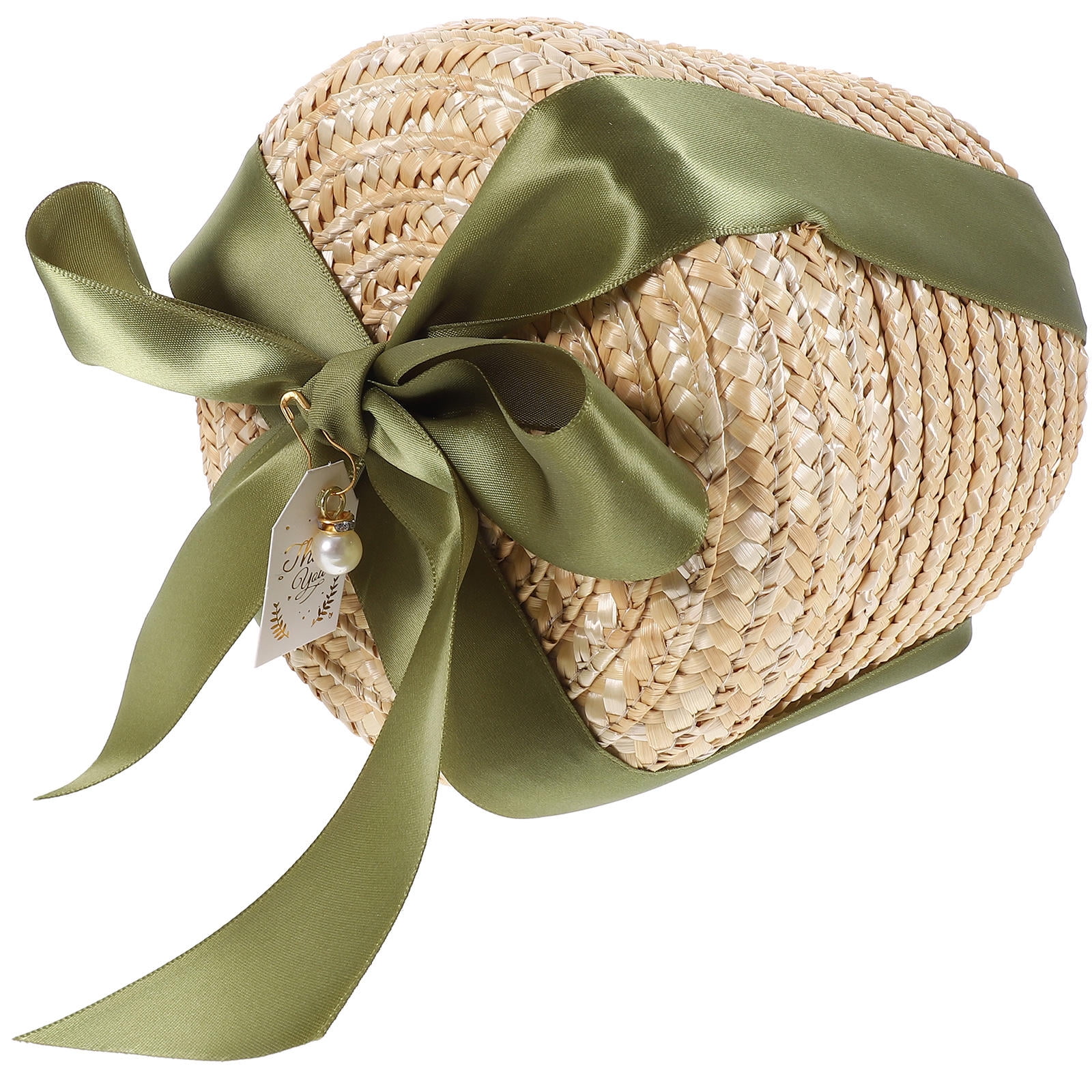 BESTYASH 1Set Basket Lid for Handwoven Rustic Straw Storage Basket ...