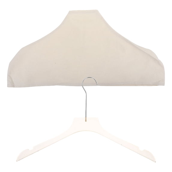 BESTYASH 1Set Beige Fabric Hanger Cover Soft Nonslip Protector for Home ...