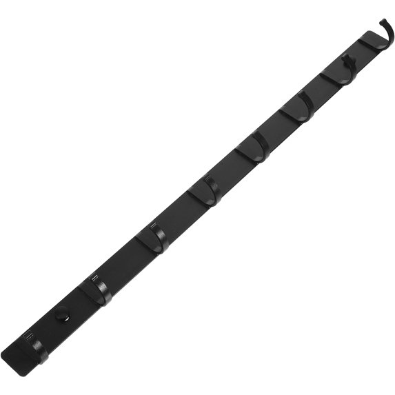 BESTYASH 1Set Black Aluminum Wall Mount Hanger Rack for Towels Hats ...