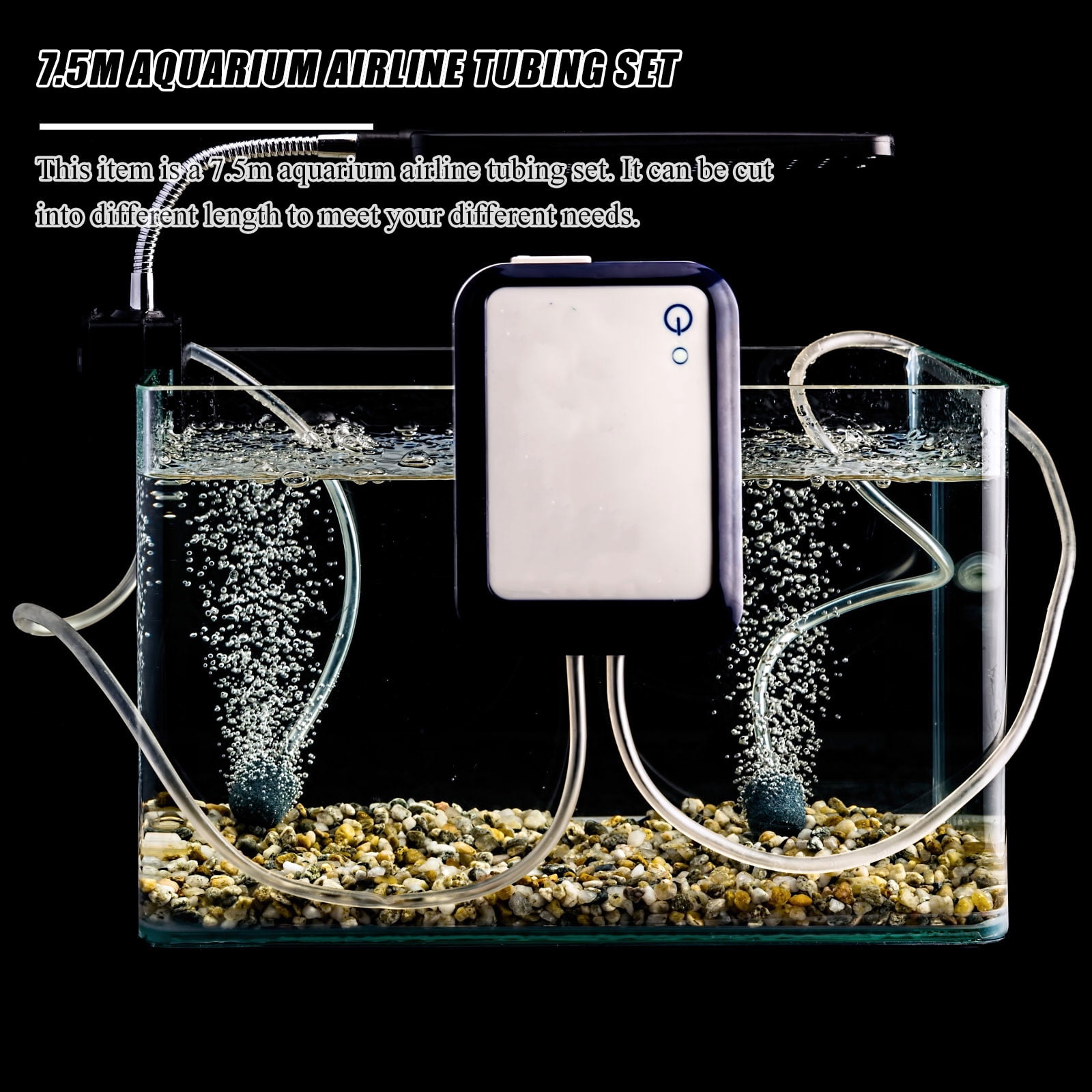 BESTYASH 1Set Clear Airline Tubing for Fish Tank with Suction Cup ...