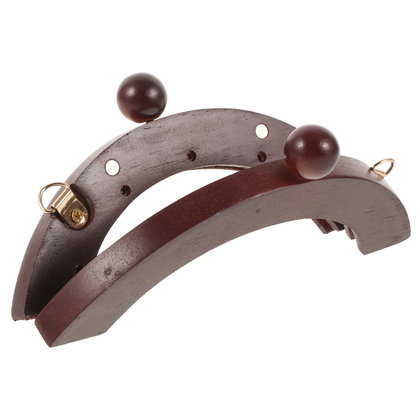 BESTYASH 1Set Coffee Wood Purse Handle Replacement for Bag Making ...