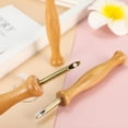 BESTYASH 1Set Ergonomic Wooden Handle Punch Needle with Threader for ...