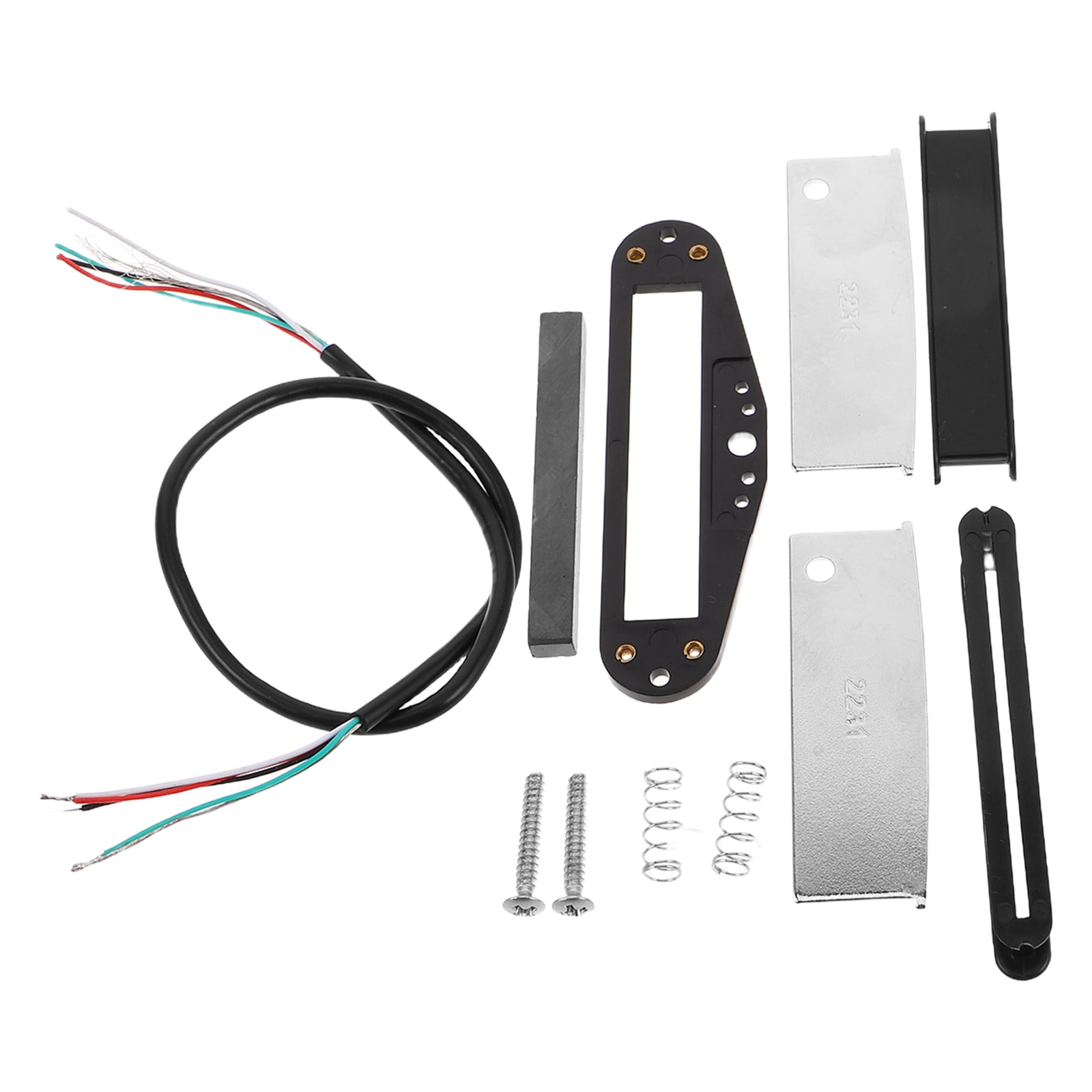 BESTYASH 1Set Black Humbucker Electric Guitar Pickup Kit with Dual Coil ...