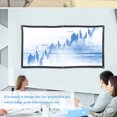 BESTYASH 1Set Party Projector Screen White Foldable Polyester with ...