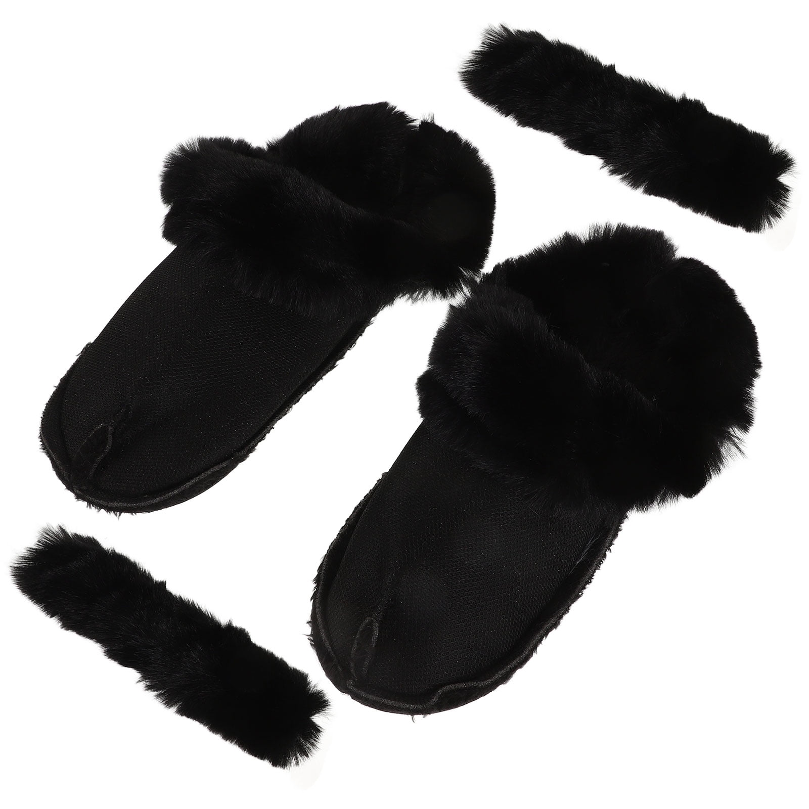 BESTYASH 1Set Plush Warm Shoe Inserts Removable Thick Fuzzy Insoles for ...