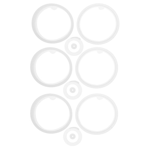 BESTYASH 1Set Water Bottle Sealing Ring White Silicone Elastic Seal for ...