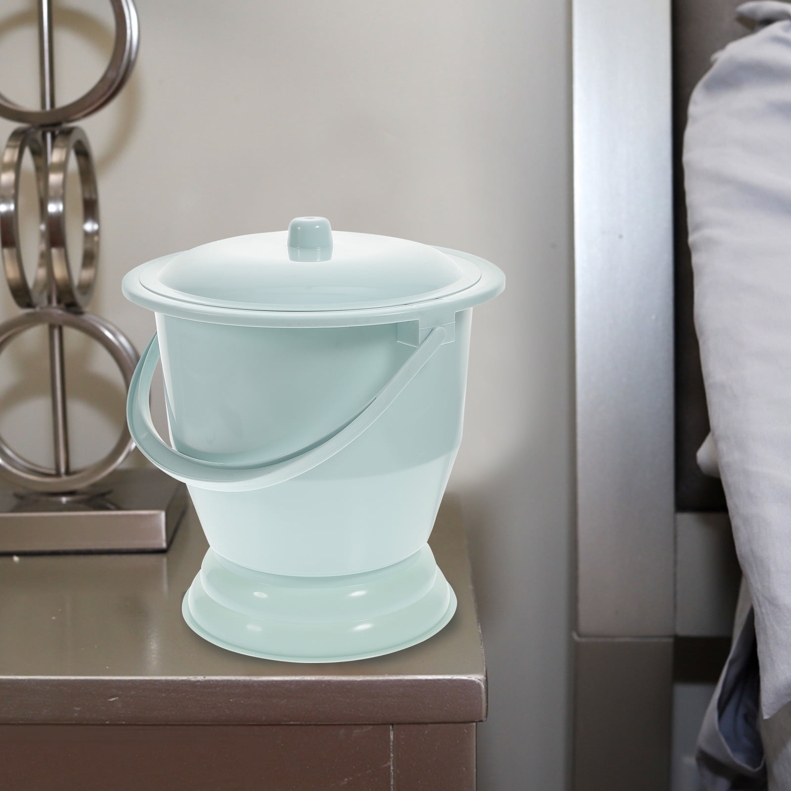 BESTYASH 1pc Portable Urinal Bucket With Lid Simple Design Night Use ...