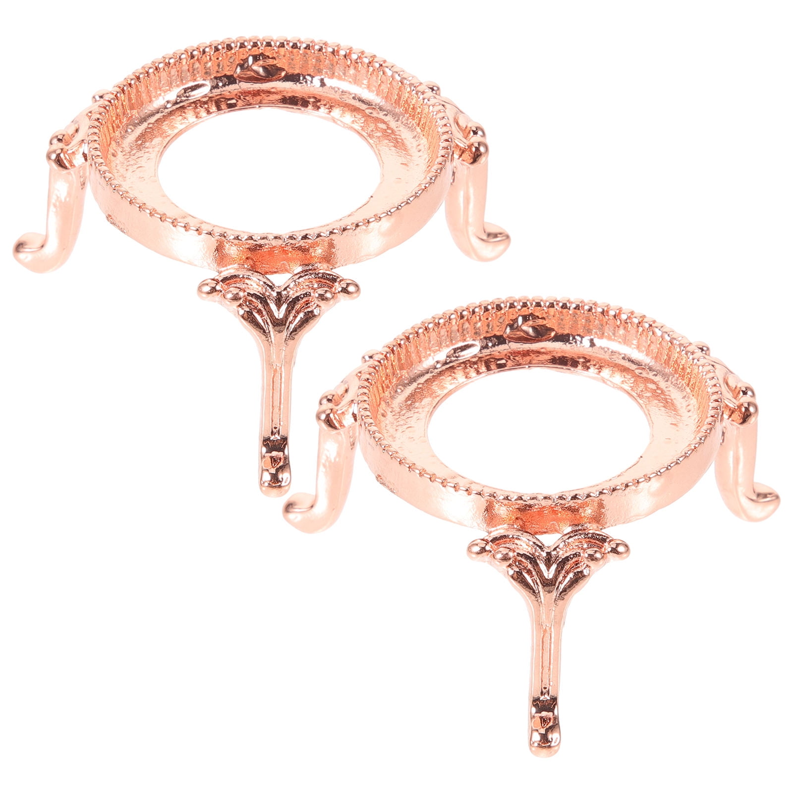 BESTYASH 2 Pcs Decorative Crystal Ball Holder Rose Gold Display Stand ...