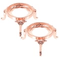 BESTYASH 2 Pcs Decorative Crystal Ball Holder Rose Gold Display Stand ...