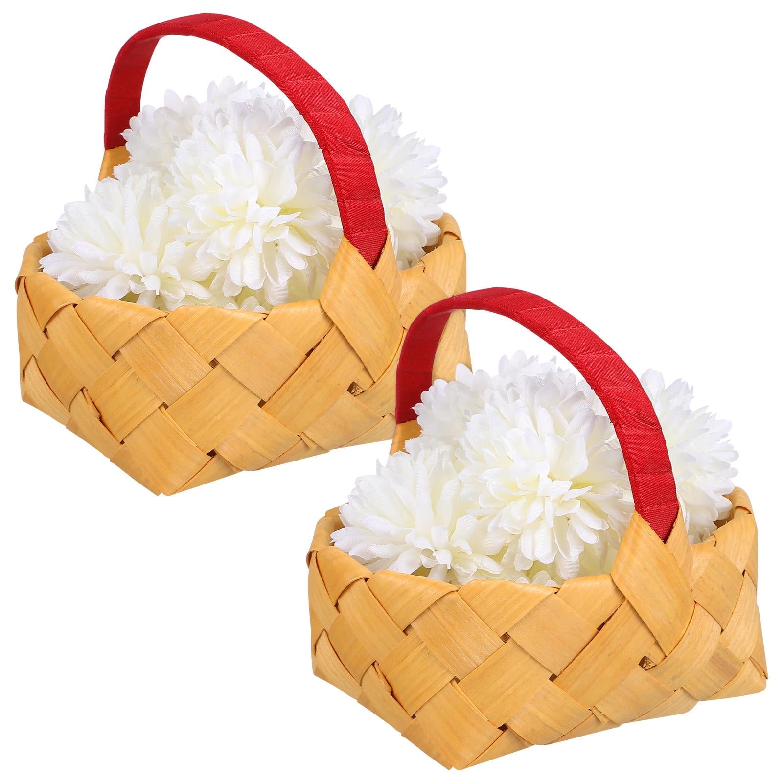 BESTYASH 2 Pcs Hand-woven Baskets Light Brown for Homeowners with ...