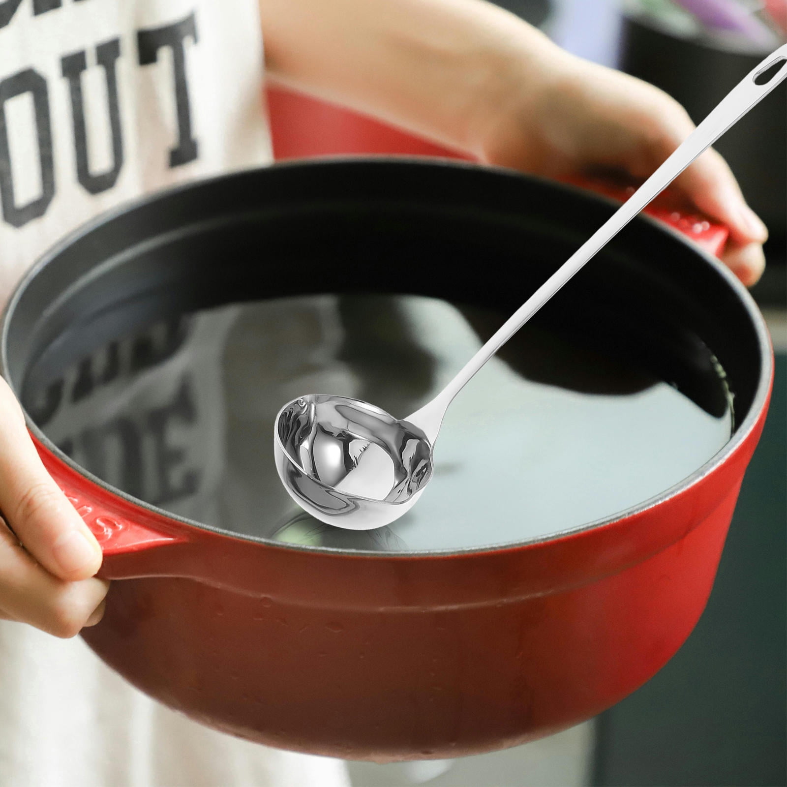 BESTYASH 2Pcs Stainless Steel Soup Ladle with Dual Spout for Easy ...