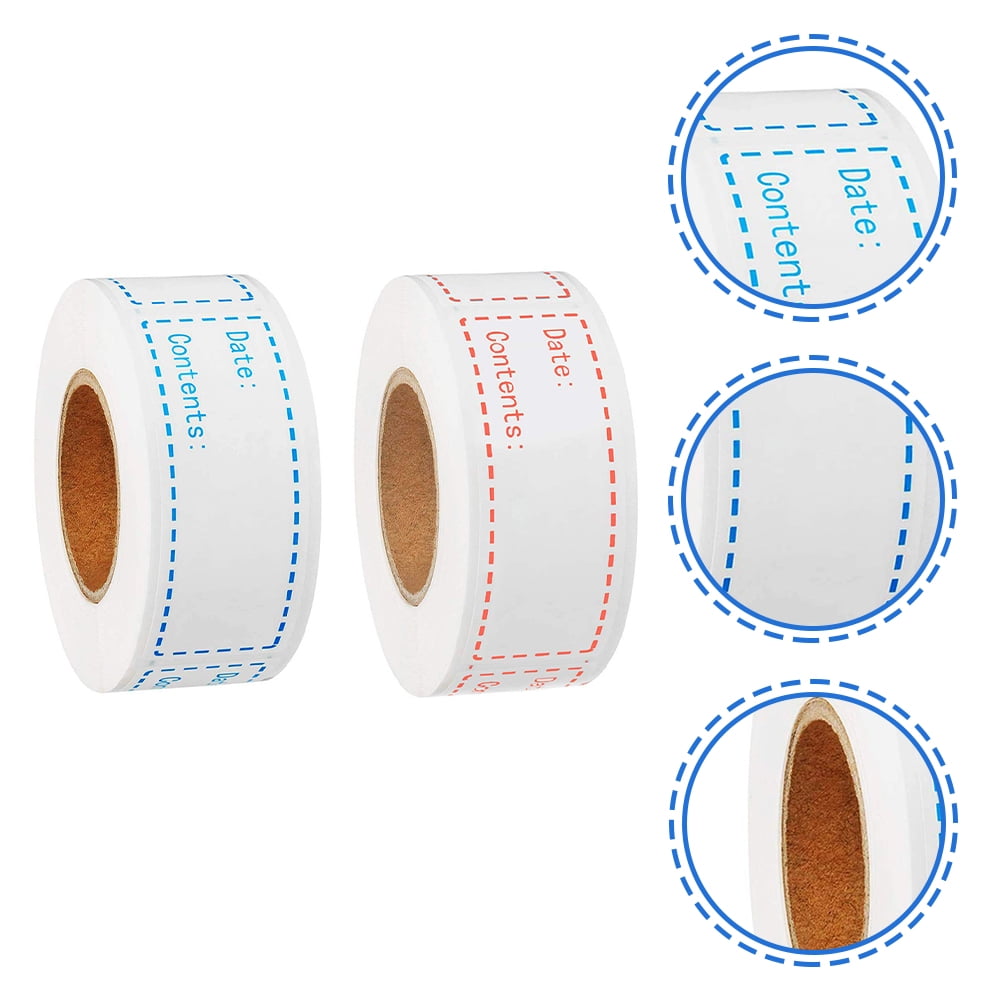 BESTYASH 2 Rolls 7.50X2.50X0.01CM Jar Labels for Washable Food ...