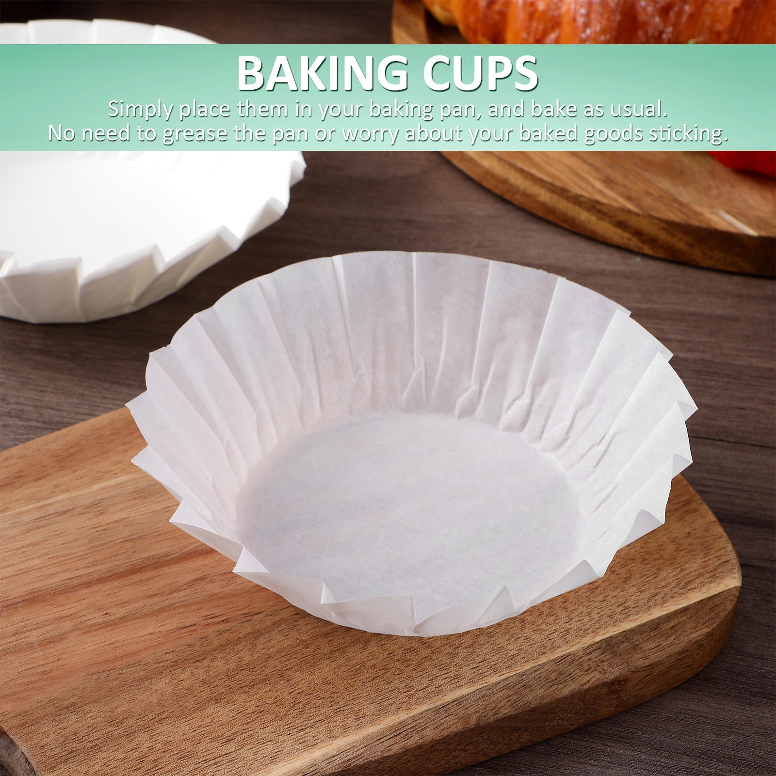 BESTYASH 200Pcs Holiday Cupcake Wrappers Paper Baking Cups Non Stick ...