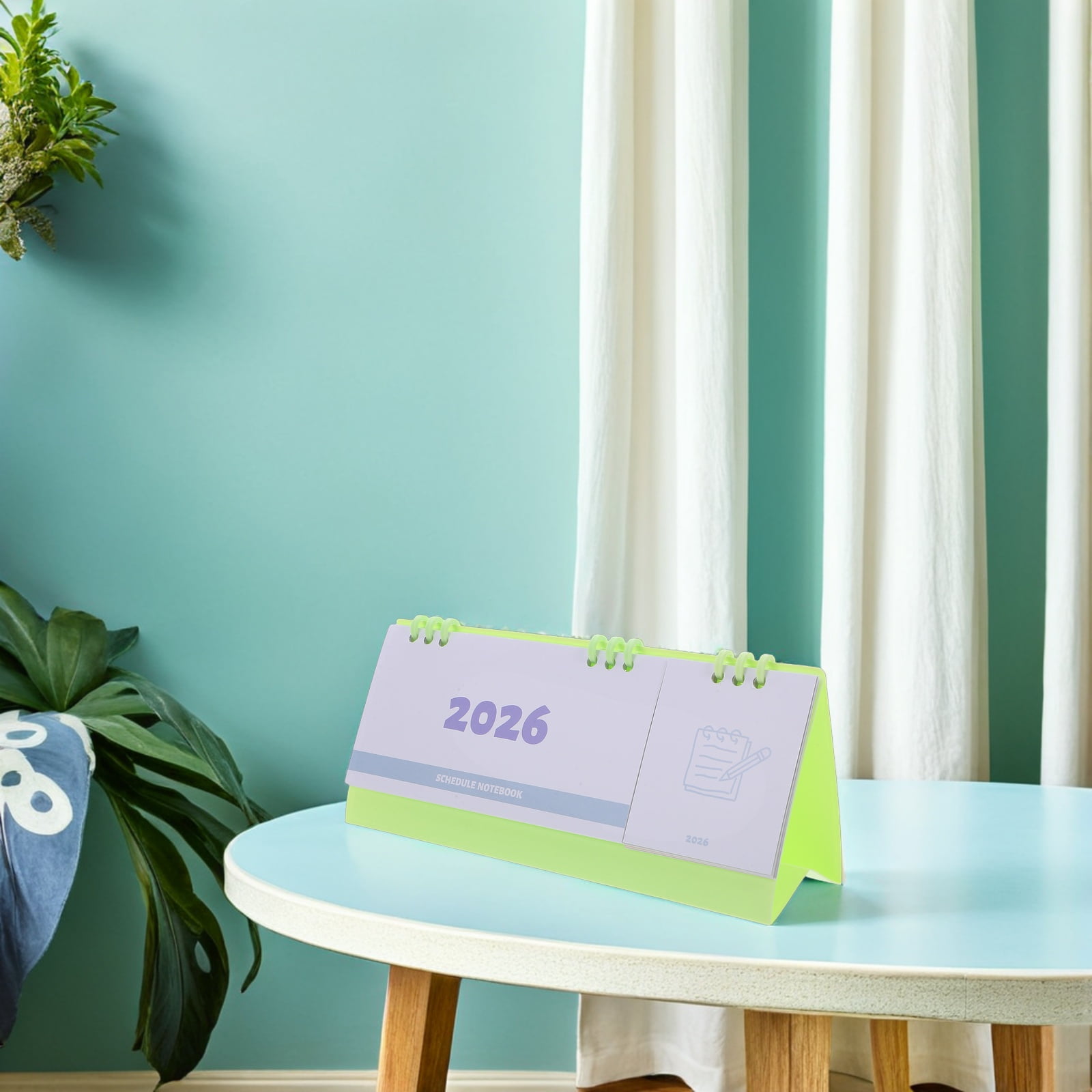 BESTYASH 2026 Desktop Organizer Calendar in Light Green with Stable ...