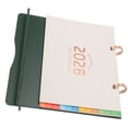 BESTYASH Wood Desk Calendar 2026 Flip Planner with Stand Green Desktop ...