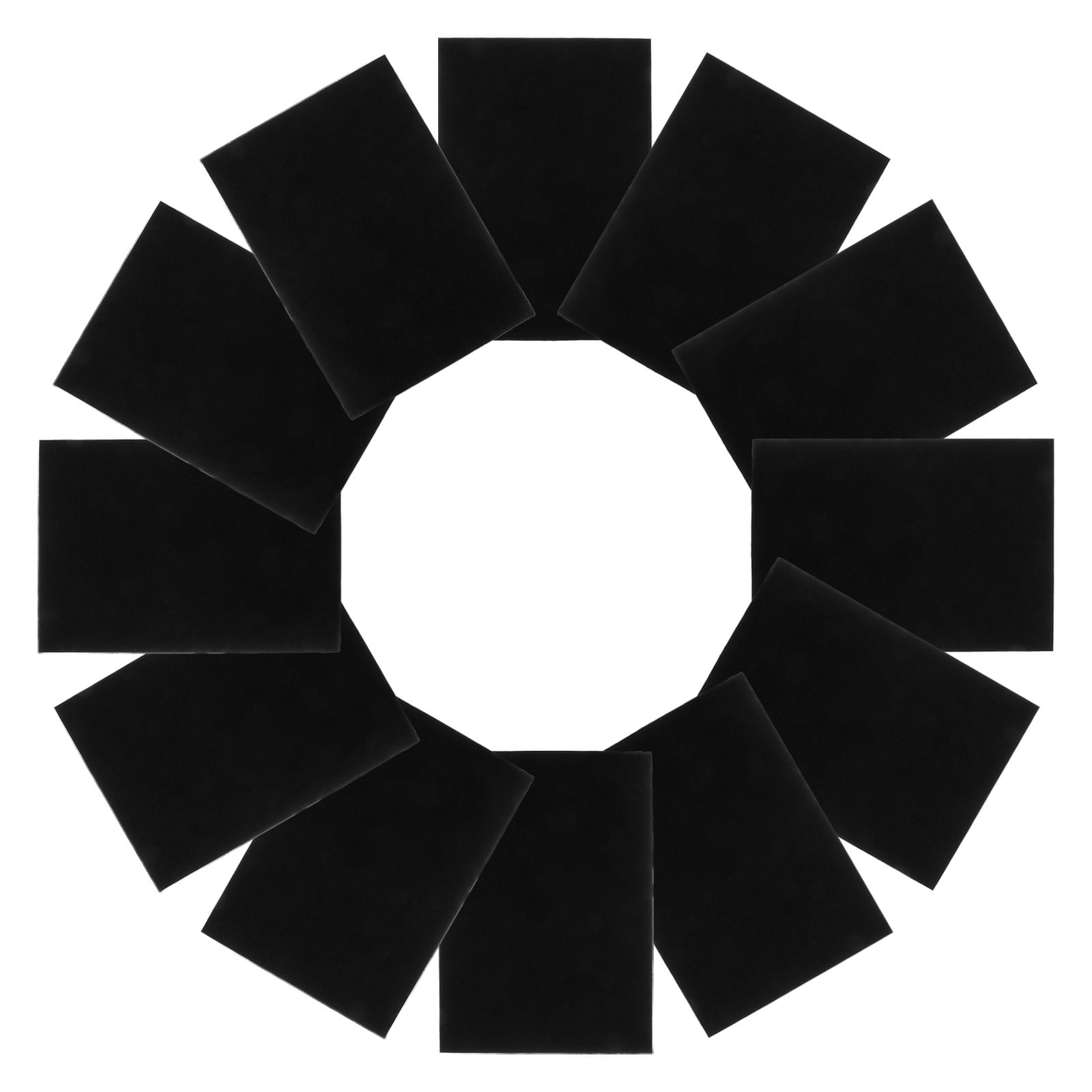 BESTYASH 20Pcs Black Adhesive Backed Flocking Fabric Sheets Soft ...