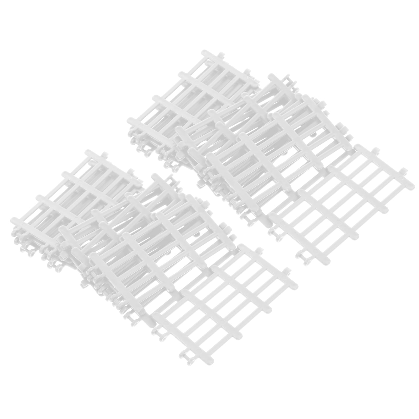 BESTYASH 20Pcs Decorative Fence Decor PVC White Miniature Design for ...