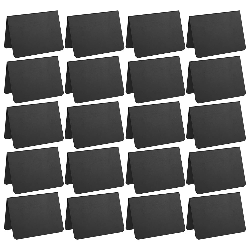 BESTYASH 20Pcs Desktop Chalkboard Signs Black PVC for Tables Suitable ...