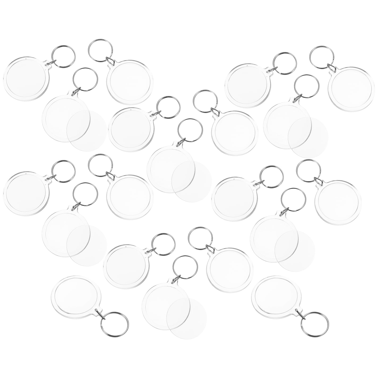 BESTYASH Acrylic Key Chains Transparent Blank Keyring Photo Frame ...