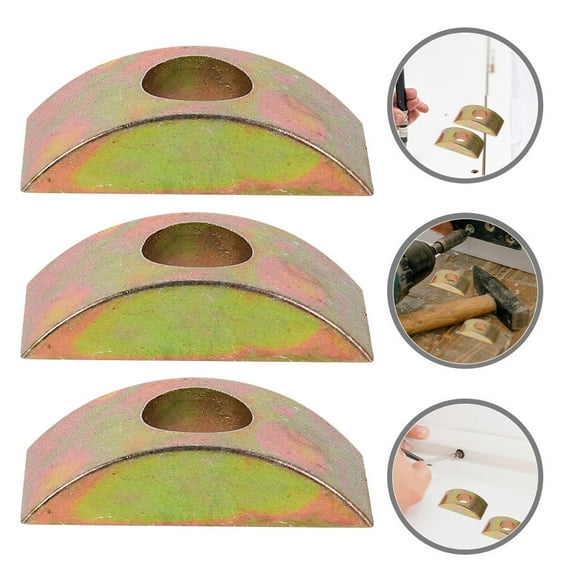 BESTYASH 20Pcs Golden Zinc Alloy Half Moon Washers Practical Furniture ...