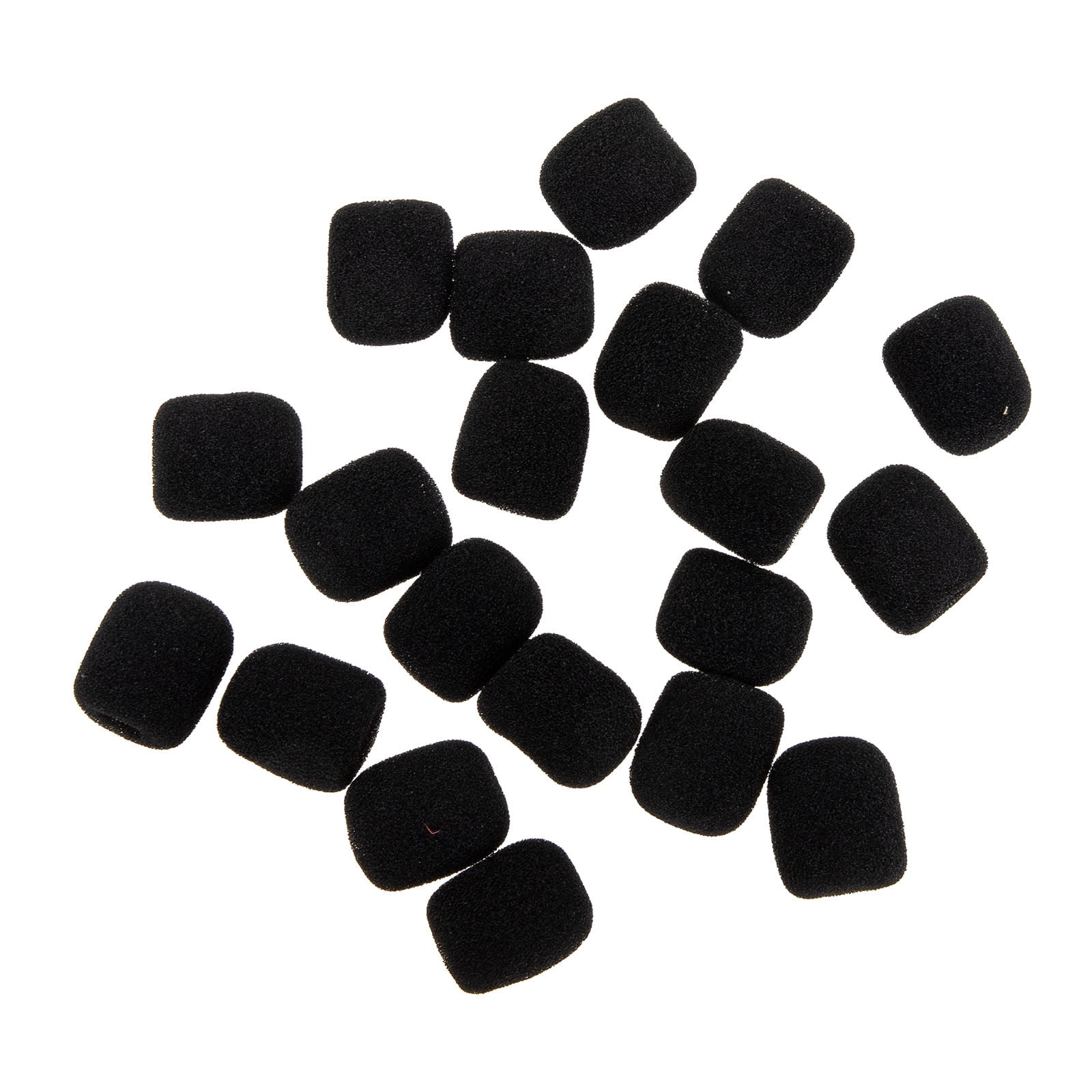 BESTYASH 20Pcs Microphone Dust Covers Black Sponge Mic Windscreens for ...