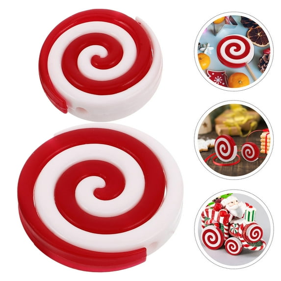 BESTYASH 20Pcs Red Christmas Candy Pendants for Tree Decorations and ...