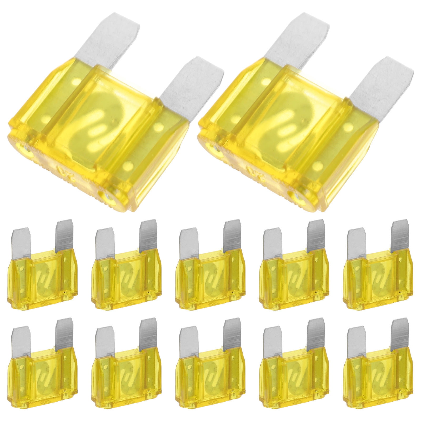 BESTYASH 20Pcs Auto Fuse Kit Yellow Durable Automotive Replacement ...