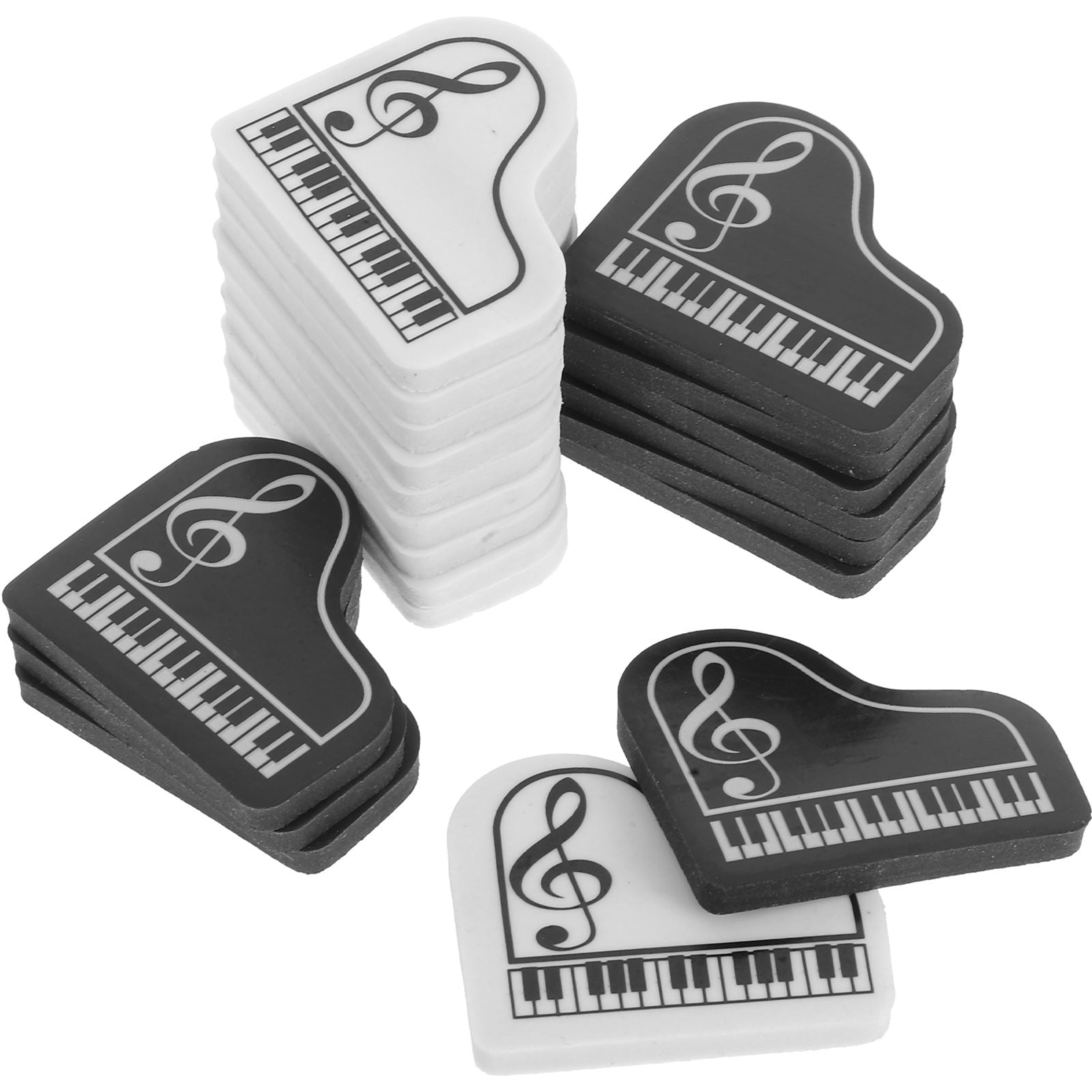 BESTYASH 20Pcs Small Piano Erasers Assorted Colors Cute and Portable ...