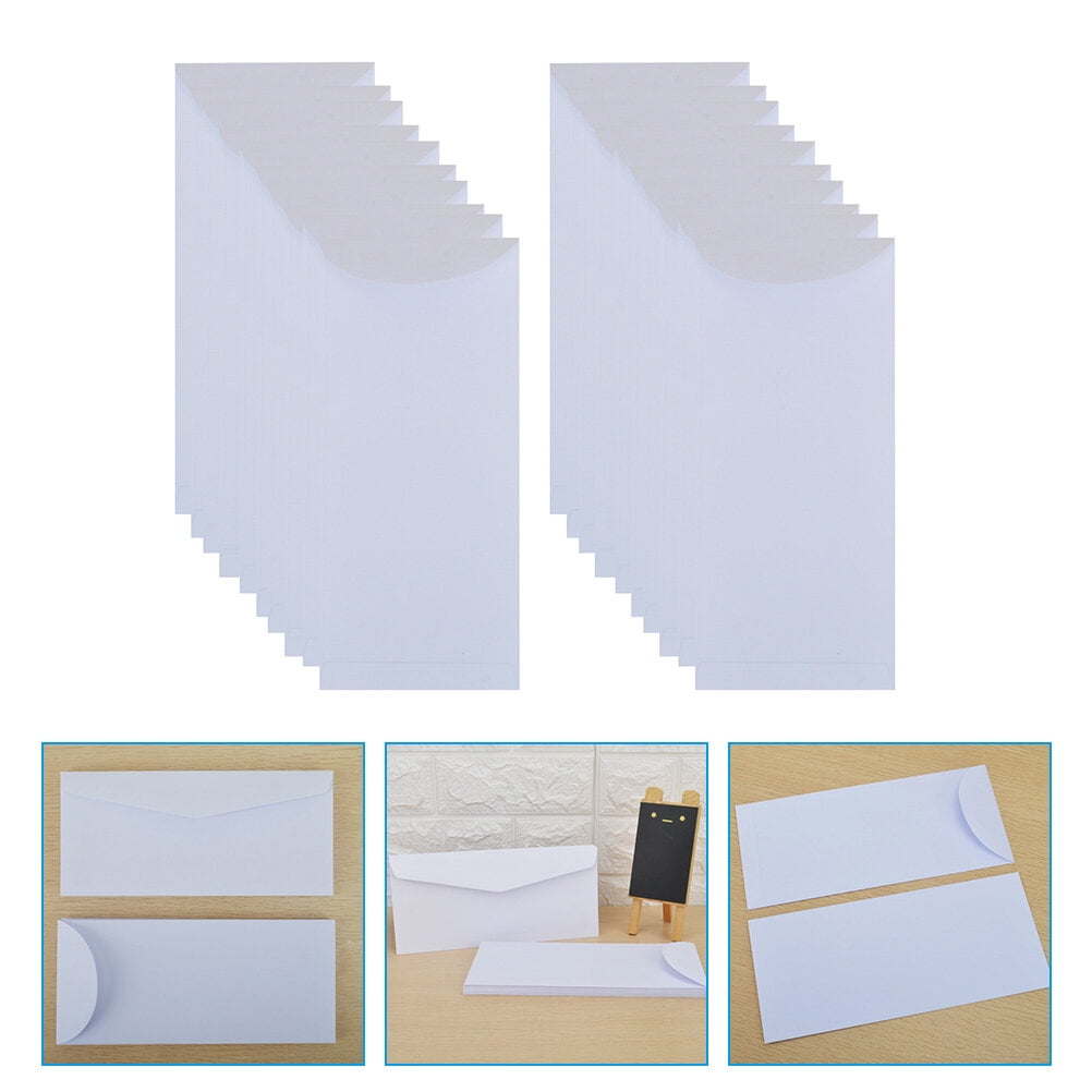 BESTYASH 20Pcs White Money Envelopes Paper Envelopes Strong Security ...
