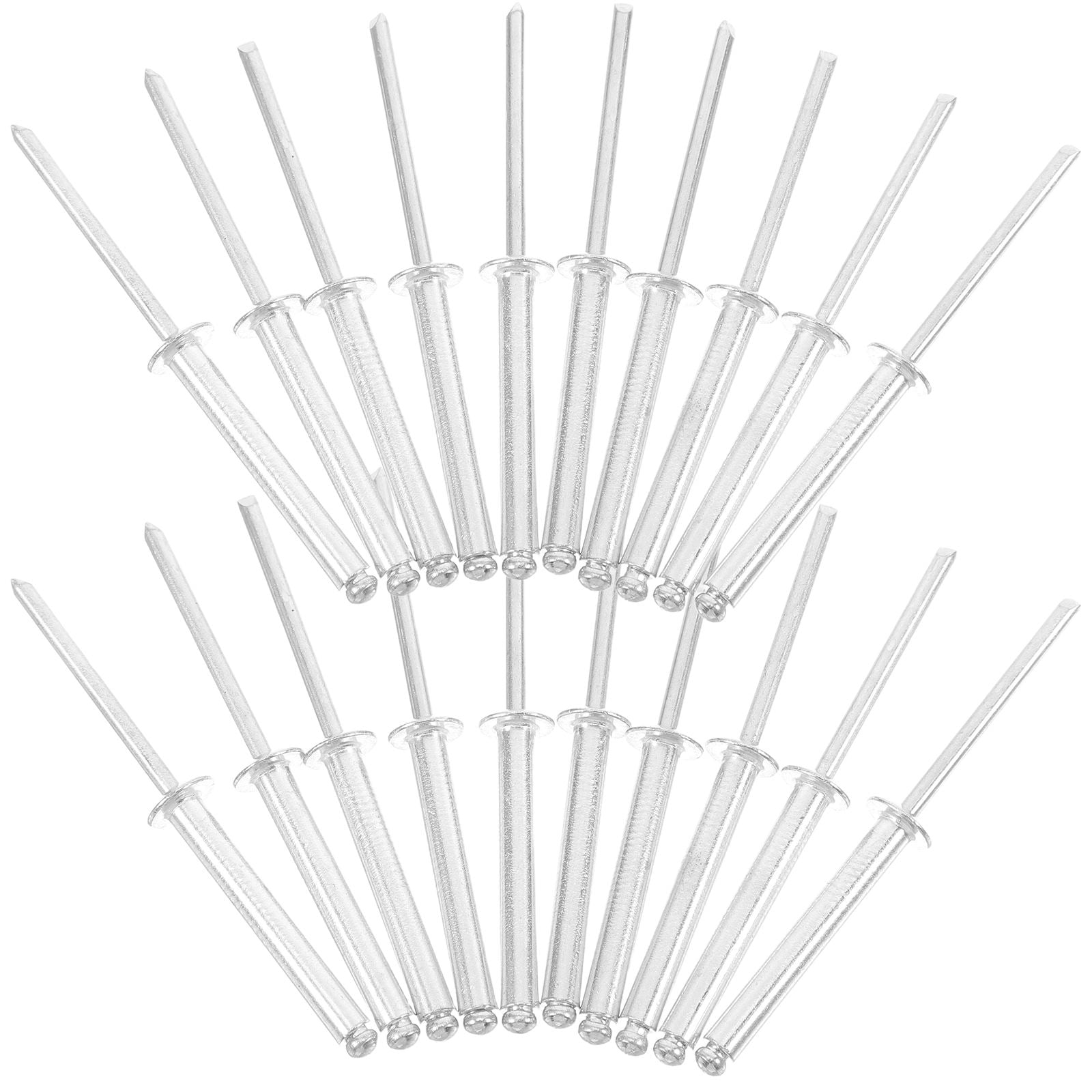 BESTYASH 20Pcs Aluminum Round Head Blind Rivets Silver for Stable ...