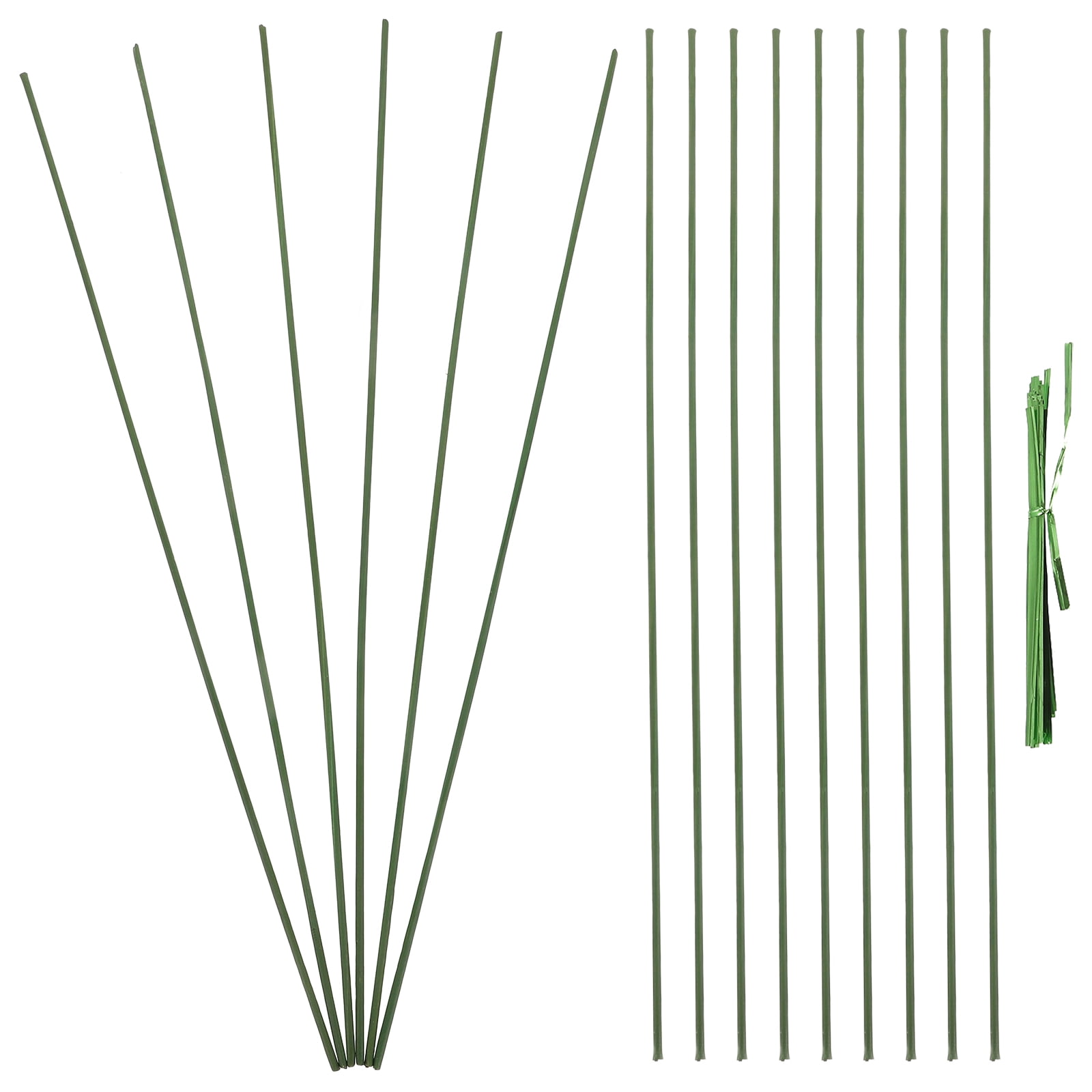 BESTYASH 20pcs Flower Stem Support Metal Green for Gardeners Outdoor ...