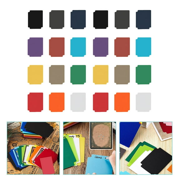 BESTYASH 24Pcs Assorted Color Card Dividers Frosted Plastic Separators ...