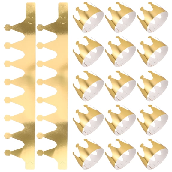 BESTYASH 24Pcs Golden Paper Crown Party Hats Luxurious Celebration ...