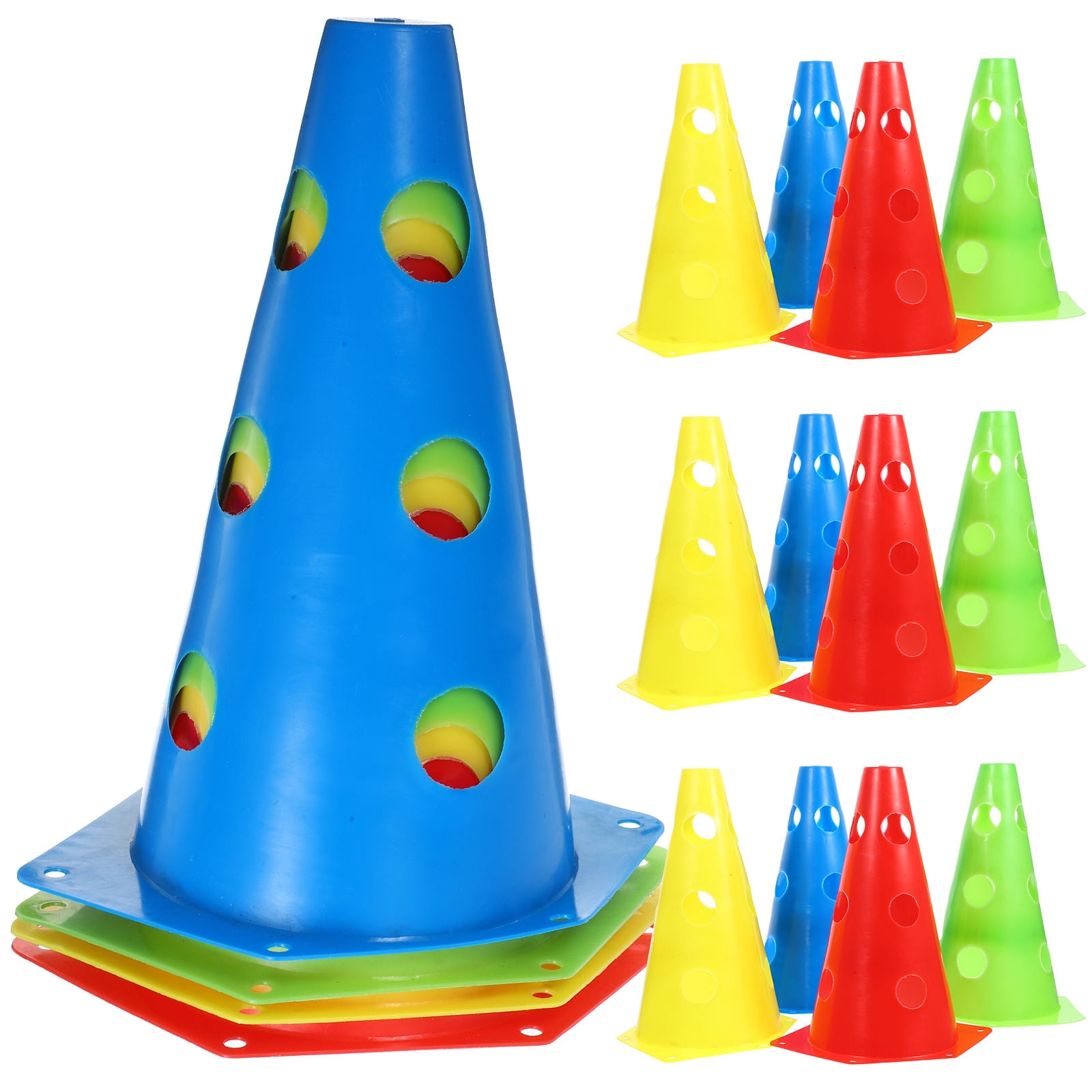 BESTYASH 24Pcs Plastic Traffic Cones for Sports Training Agility ...