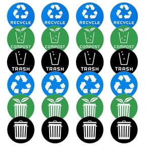Recycle Bin Stickers for Home Use