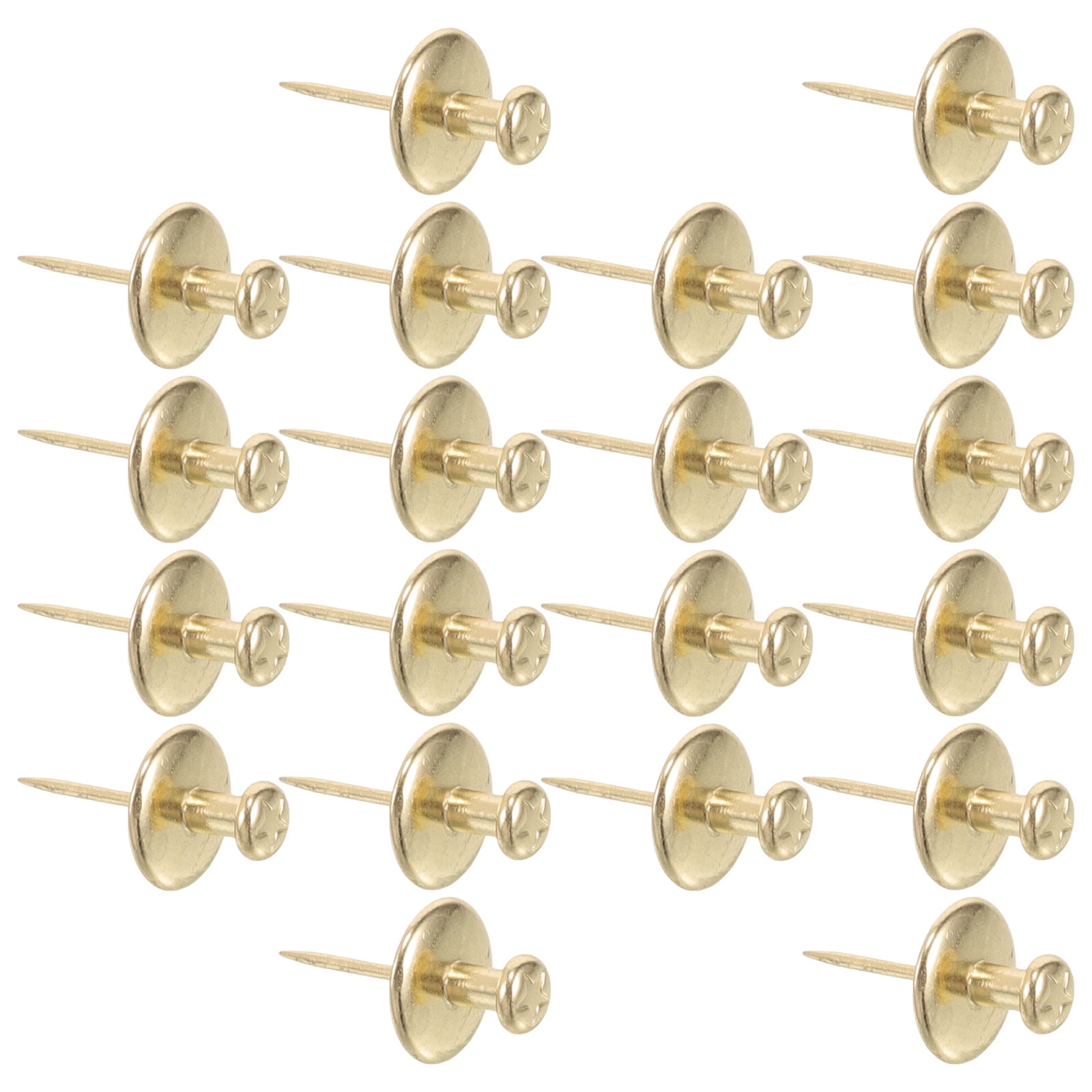 BESTYASH 25Pcs Golden Picture Frame Tacks Zinc Alloy Sturdy Thumb Tacks ...
