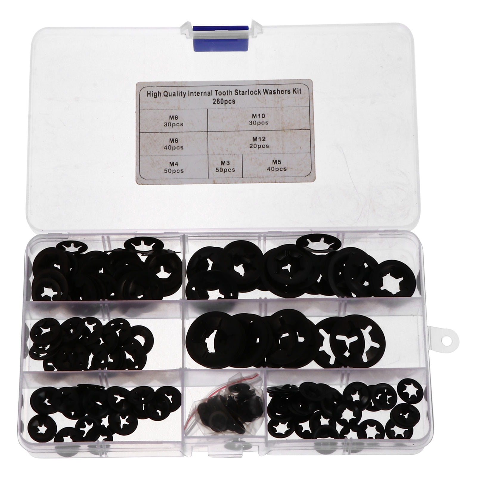 BESTYASH 260-Piece Internal Tooth Star Lock Washer Assortment Set ...