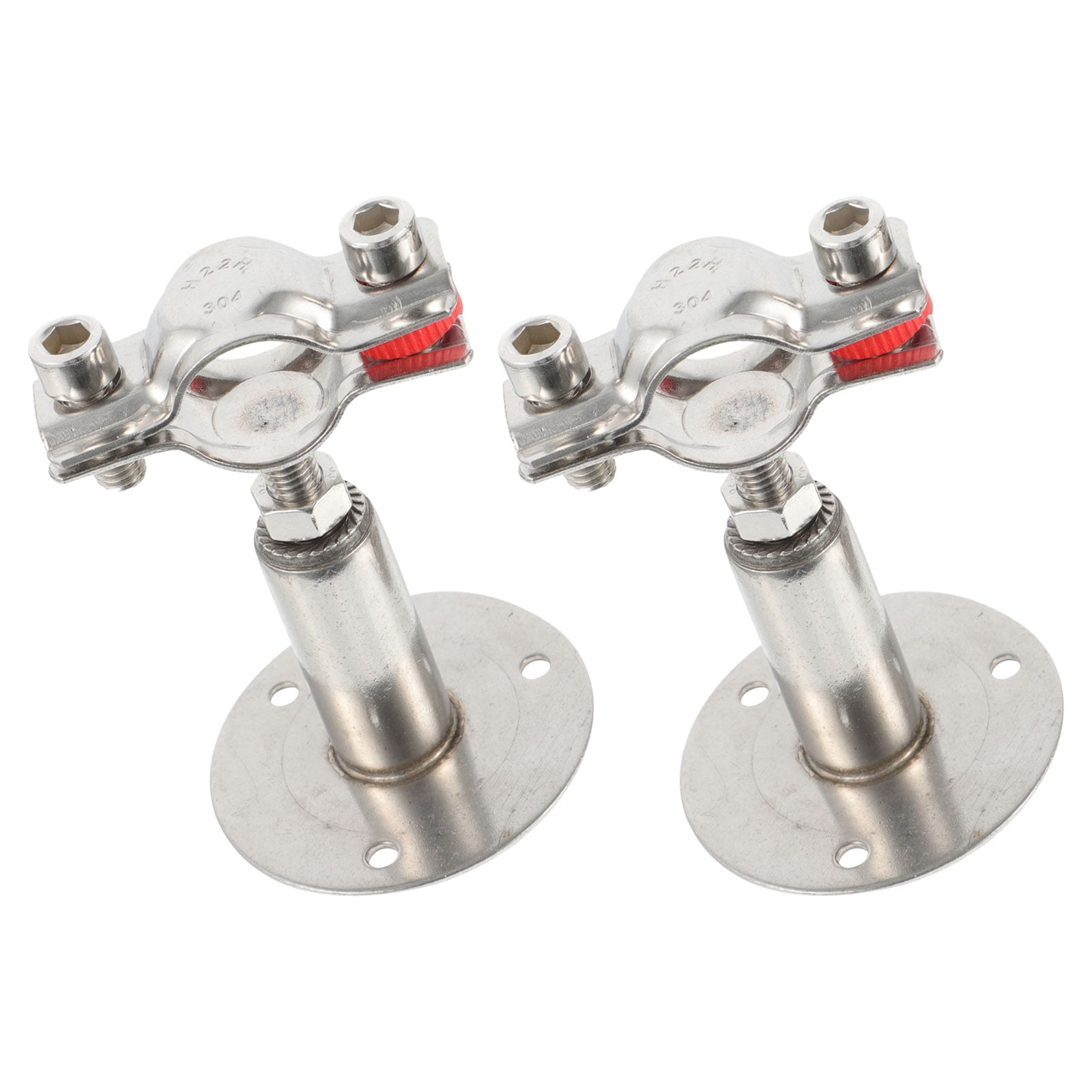 BESTYASH 2-Pack Adjustable Stainless Steel Pipe Support Clamps with ...