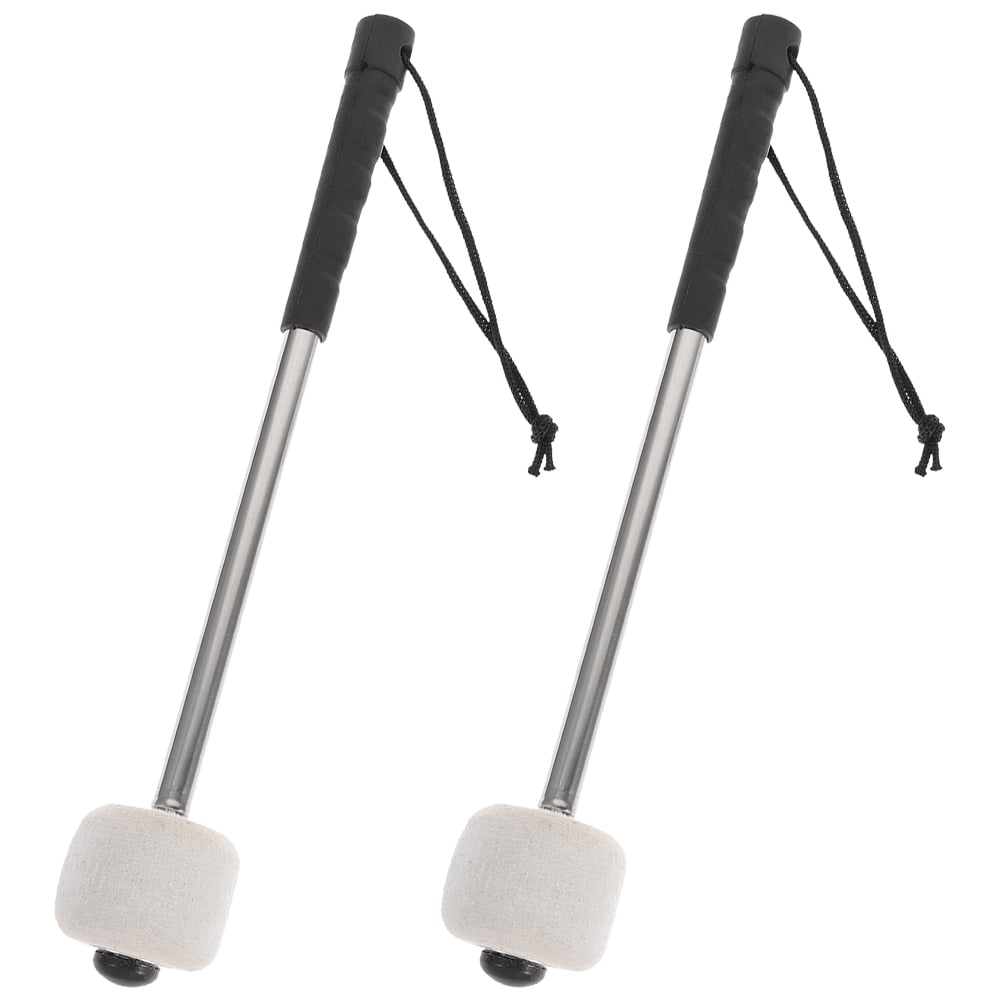 BESTYASH 2Pcs Professional Felt Head Bass Drum Mallets with Comfortable ...
