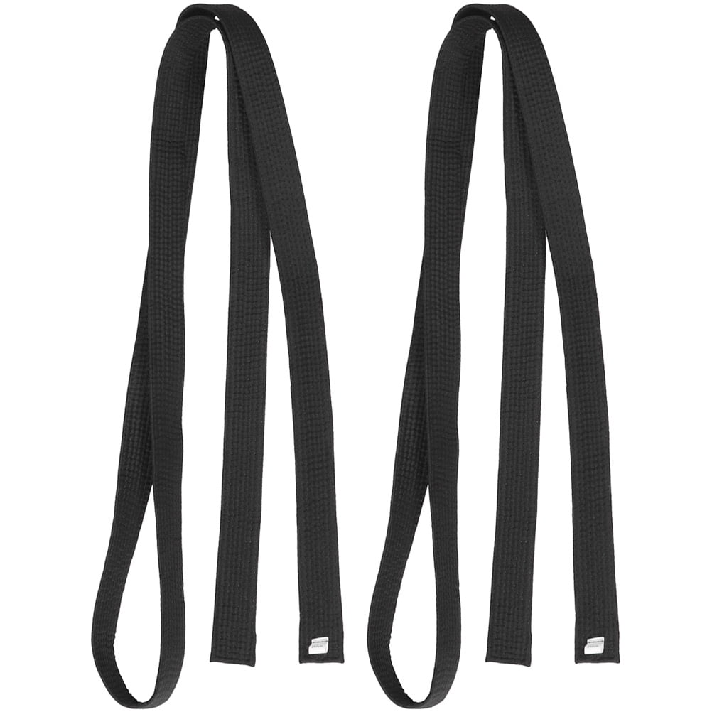 BESTYASH 2Pcs Black Karate Training Belt Secure Fit Waistband for ...
