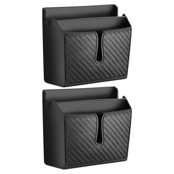 BESTYASH 2Pcs Car Phone Holder Black Practical Storage Box for Wallet ...