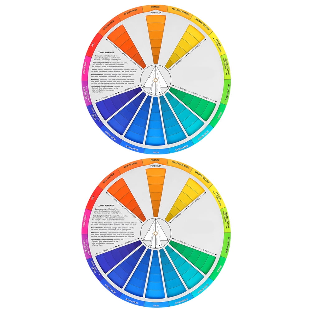 BESTYASH 2Pcs Color Mixing Guide Wheel for Artists with Precise ...