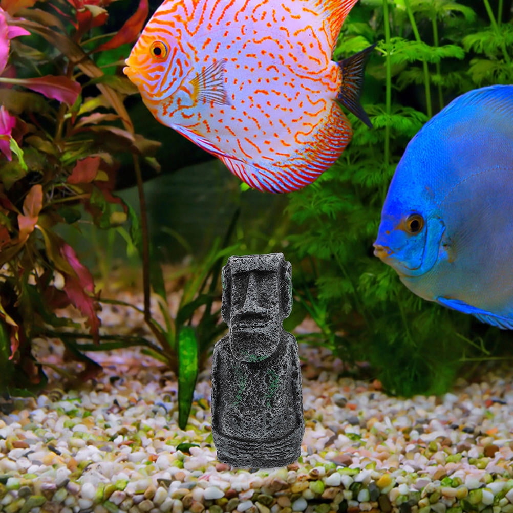 BESTYASH 2Pcs Dark Grey Resin Island Statue Elegant Sculpture for Home ...