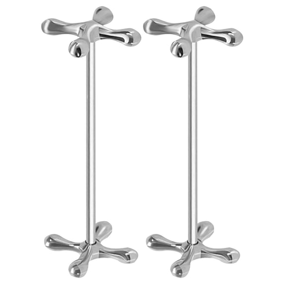 BESTYASH 2Pcs Decorative Plated Silver Chopstick Stand Spoon Holder for ...