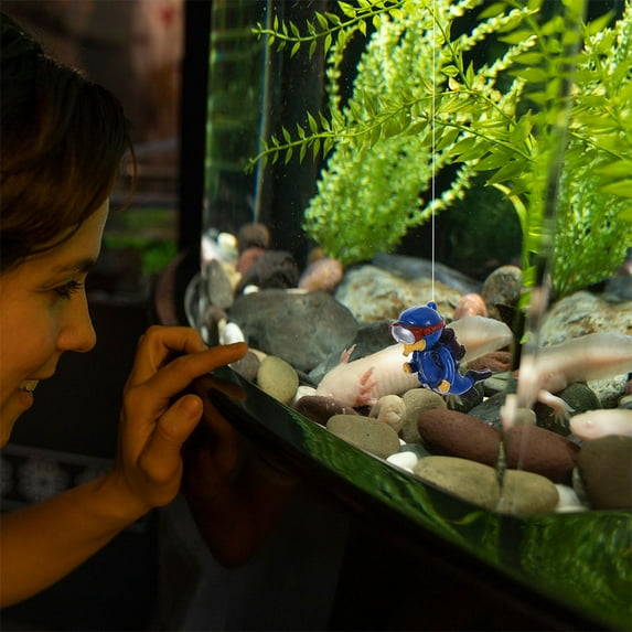 BESTYASH 2Pcs Floating Diver Fish Tank Decorations PVC Aquarium Decor ...